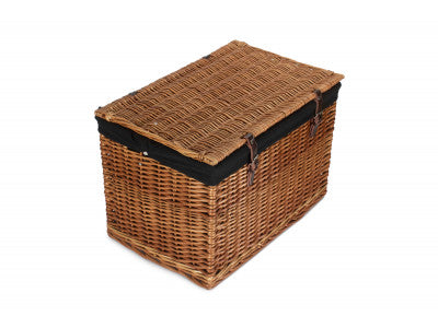 24" Double Steamed Chest Hamper with Black Lining