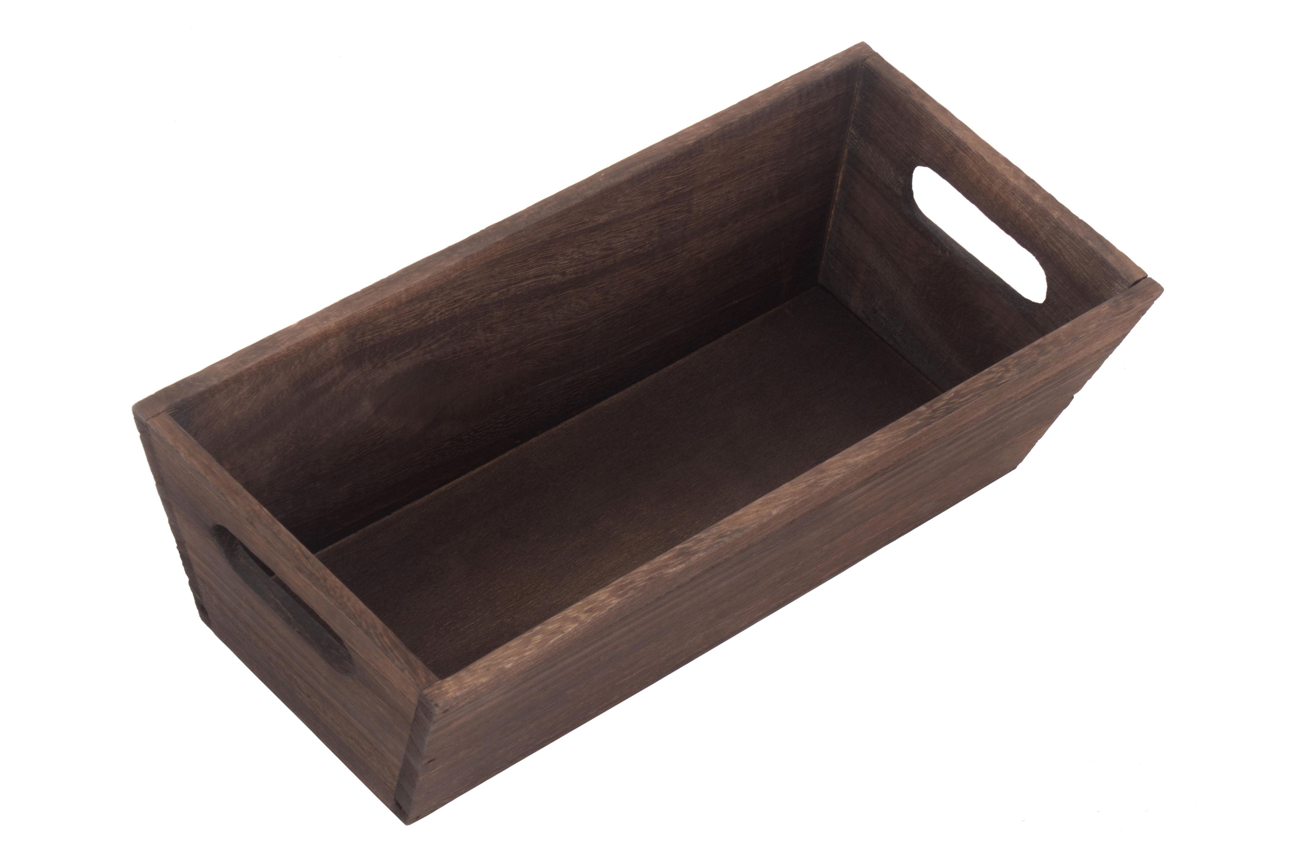 Dark Wooden Packing Trough